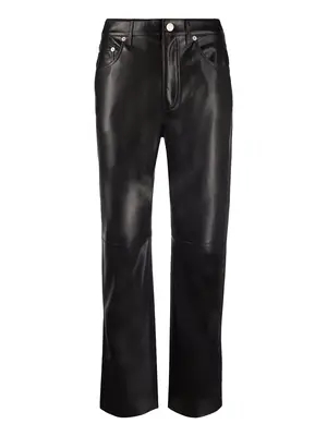 NANUSHKA Nanushka Faux-Leather Cropped Trousers