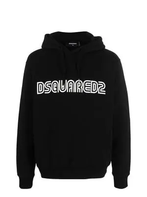 Dsquared2 Logo-print Hoodie - Black