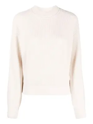 Peserico Ribbed-knit Jumper - Neutrals