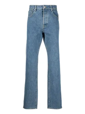 Kenzo Mid-rise Straight-leg Jeans - Blue
