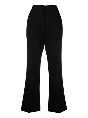 JIL SANDER High-waisted Cropped Trousers - Black