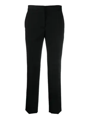 JIL SANDER Cropped Tailored Trousers - Black