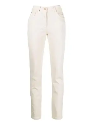 BRUNELLO CUCINELLI Brunello Cucinelli Slim-Fit Beige Cotton Jeans