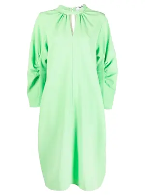Vivetta Keyhole Stretch-jersey Dress - Green