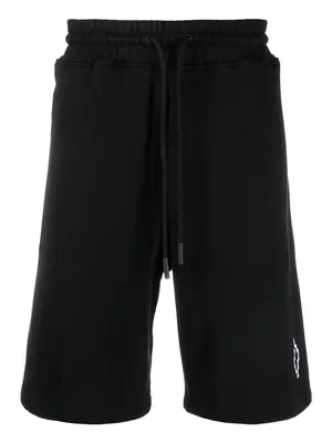 COUNTY OF MILAN Marcelo Burlon Logo Bermuda Shorts - Black