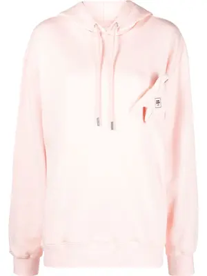Opening Ceremony Box-logo Rib-trimmed Hoodie - Pink