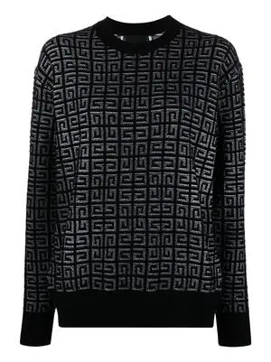 Givenchy 4g Jacquard-knit Jumper - Black