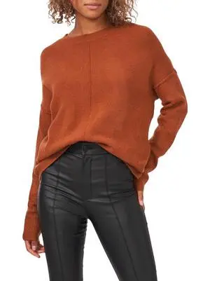 Vince Camuto Vince Camuto Exposed Seam Crewneck Sweater Sierra