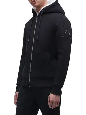 Moose Knuckles Men & Apos;s Classic Bunny 3 Hooded Jacket Blk Wwhite