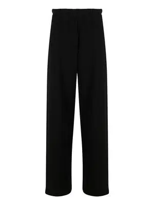 LES TIEN Puddle Wide-leg Cotton Track Pants - Black