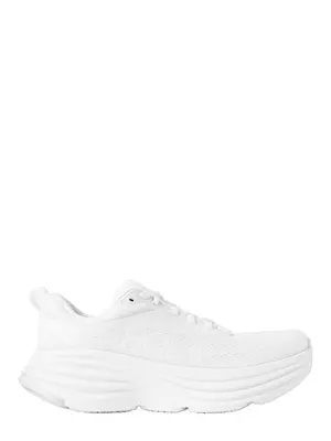 Hoka Hoka Bondi 8 Rubber-Trimmed Sneakers White