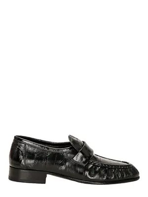 THE ROW Soft Loafer - Black
