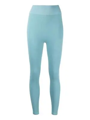 The Upside Seamless Striped Performance Leggings - Blue