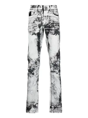 1017 Alyx 9sm Treated Monochrome Skinny Jeans - Black