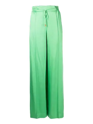 Oscar De La Renta Wide Leg Trousers - Green
