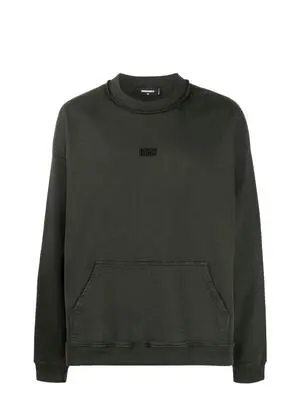 Dsquared2 Logo-appliqué Crewneck Sweatshirt - Green