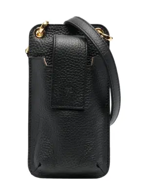 Eleventy Leather Mobile Phone Bag - Black