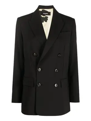 Dsquared2 Double-breasted Blazer - Black