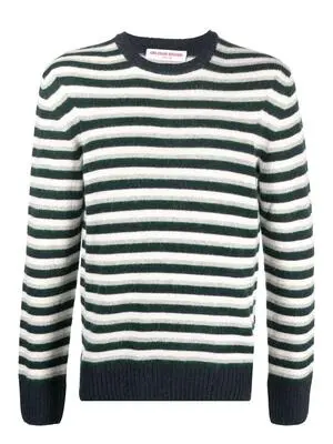 Orlebar Brown Stripe-print Knit Jumper - Neutrals