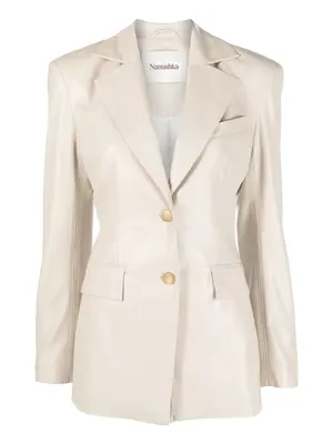 Nanushka Hathi Single-breasted Blazer - Neutrals