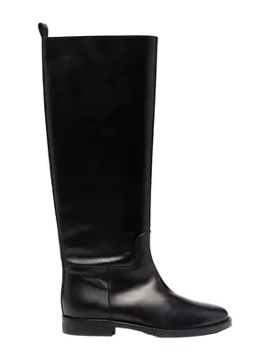 VIA ROMA 15 Round-toe Knee-high Boots - Black