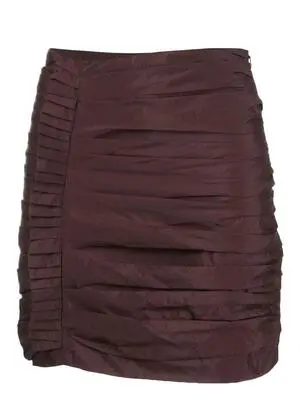 RÓHE High-Waisted Draped Mini Skirt