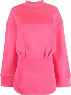 Attico Fitted Sweatshirt Dress - Pink