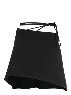 ATTICO The Attico Tied-Waist Mini Skirt