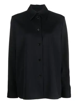 JIL SANDER Long-Sleeve Virgin-Wool Shirt