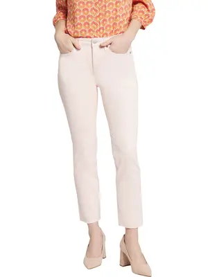 NYDJ NYDJ Sheri Frayed Hem Slim Jeans Carnation