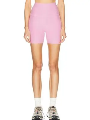 Beyond Yoga Keep Pace Biker Short - Pink Haze Heather