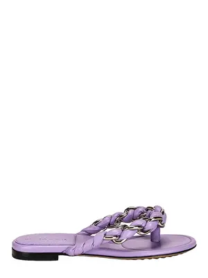 Bottega Veneta Dot Flat Sandals - Wisteria