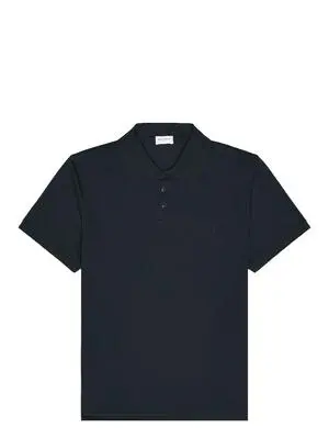 Saint Laurent Sport Polo In Blue - Marine