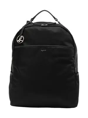AGNÈS B. Logo-plaque Backpack - Black
