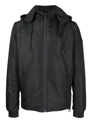 LANVIN Graphic-print Hooded Jacket - Black