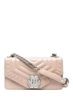 Philipp Plein Medium Hexagon Shoulder Bag - Neutrals