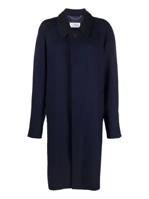 MAISON MARGIELA Single-breasted Coat - Blue