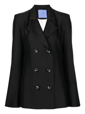 MACGRAW Stereotype Double-breasted Blazer - Black