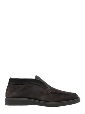 Santoni Round Toe Ankle Boots - Brown