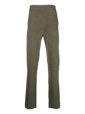 EXTREME CASHMERE X Fine-knit Straight-leg Trousers - Green