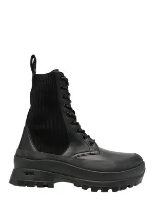 Stella McCartney Trace Lace-up Combat Boots - Black