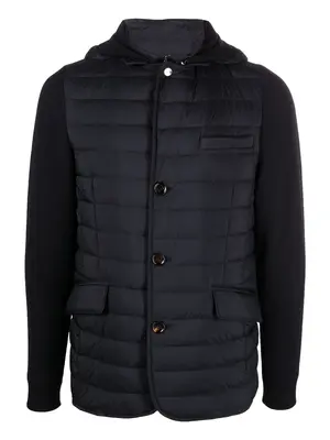 MOORER Massino-s3z Quilted Jacket - Blue