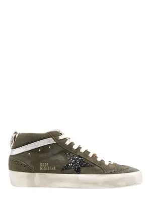 GOLDEN GOOSE Mid Star High-top Sneakers - Green