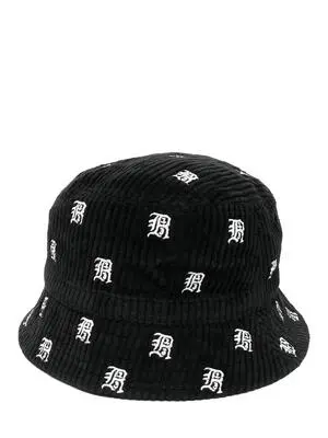 R13 Embroidered Logo Bucket Hat - Black