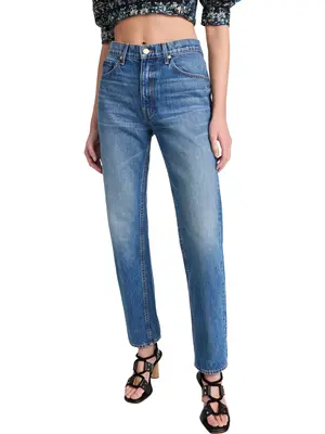 Ulla Johnson The Daphne Straight-leg Jeans - Danube Medium Indigo Wash