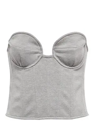 MAGDA BUTRYM Magda Butrym Cotton-Blend Jersey Bustier