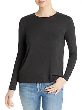 Majestic Filatures Majestic Filatures Pleat Back Tee 088 Anthra