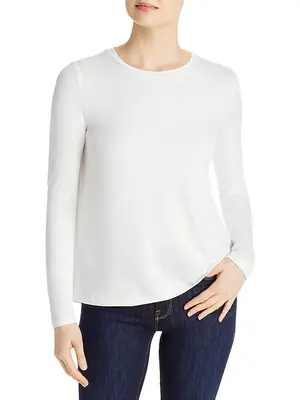Majestic Filatures Majestic Filatures Pleat Back Tee Milk