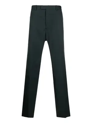OAMC Straight-leg Trousers With Contrast Stitching - Green