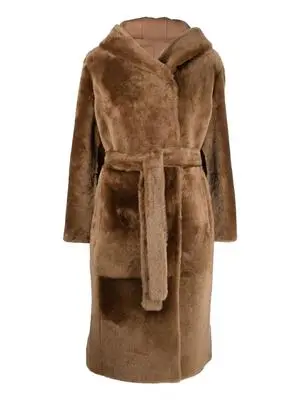 YVES SALOMON Tied-Waist Fur Coat
